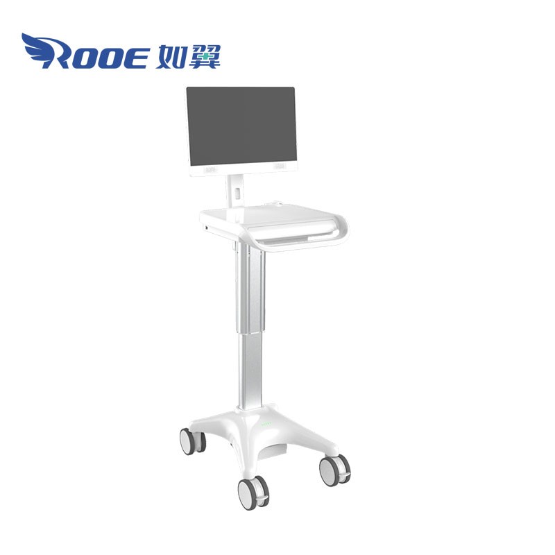 Electric Lifting Mobile Computer Workstation Ergonomics Laptop Cart