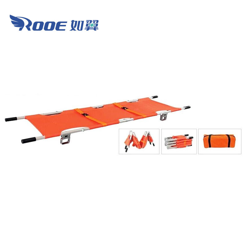Folding Pole Stretcher With 4 Handles Lightweight Stretcher For ...